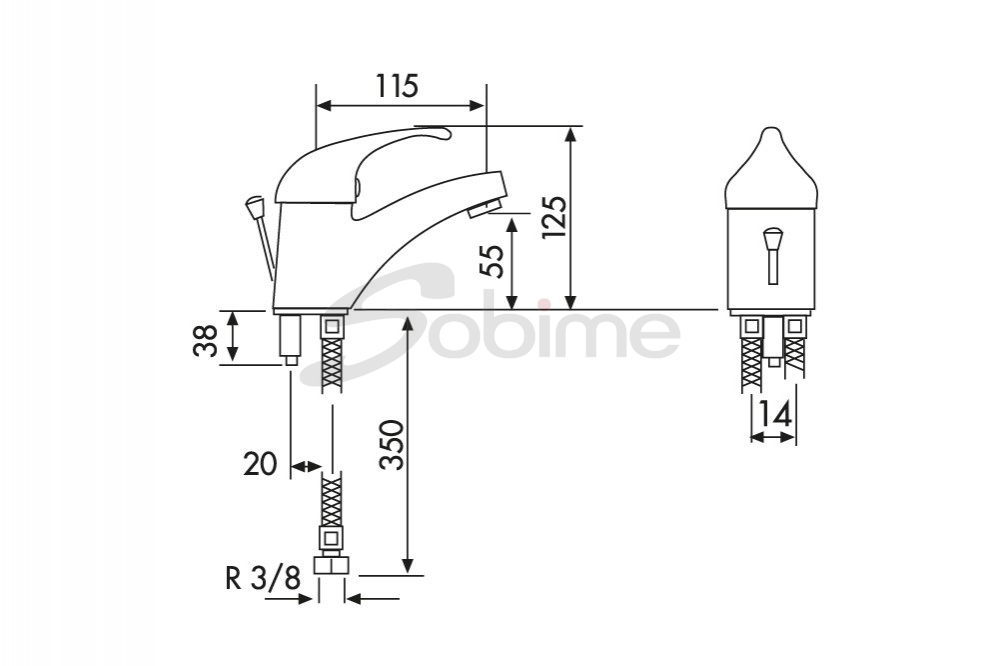 MITIGEUR LAVABO SX50 – Saiss Distribution